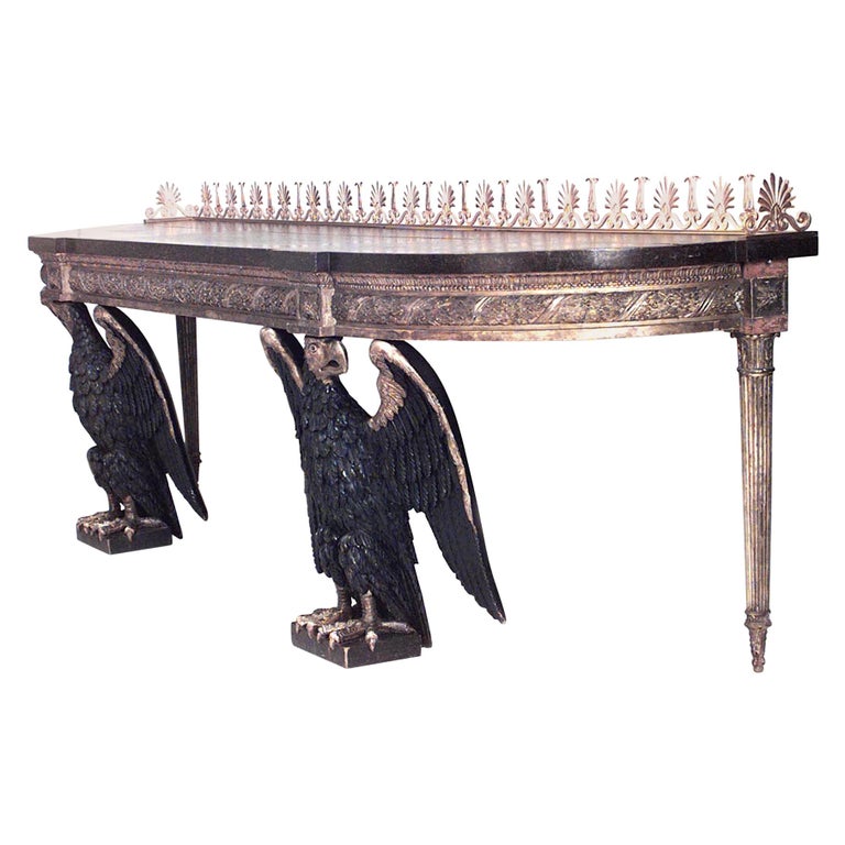 English Georgian Double Eagle Console Table For Sale at 1stDibs