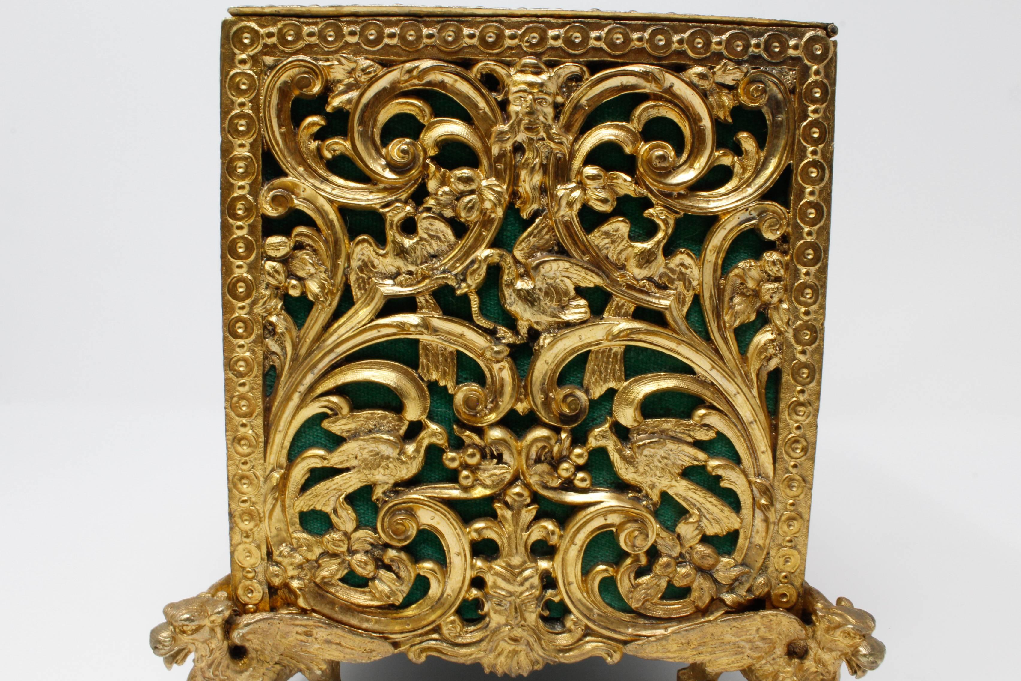 English, Gilt Bronze Doré, circa 18th Century Jewel Casket For Sale at ...