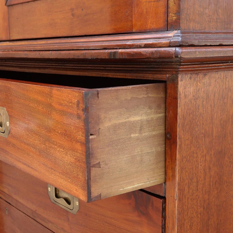 English Grand Library Cabinet Bookcase For Sale at 1stDibs