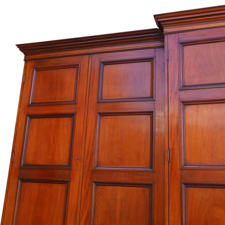 English Grand Library Cabinet Bookcase For Sale at 1stDibs