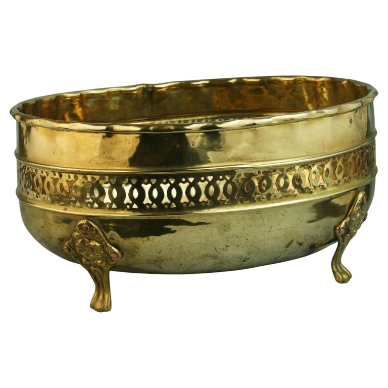 English Hand Hammered Cache Pot For Sale at 1stDibs