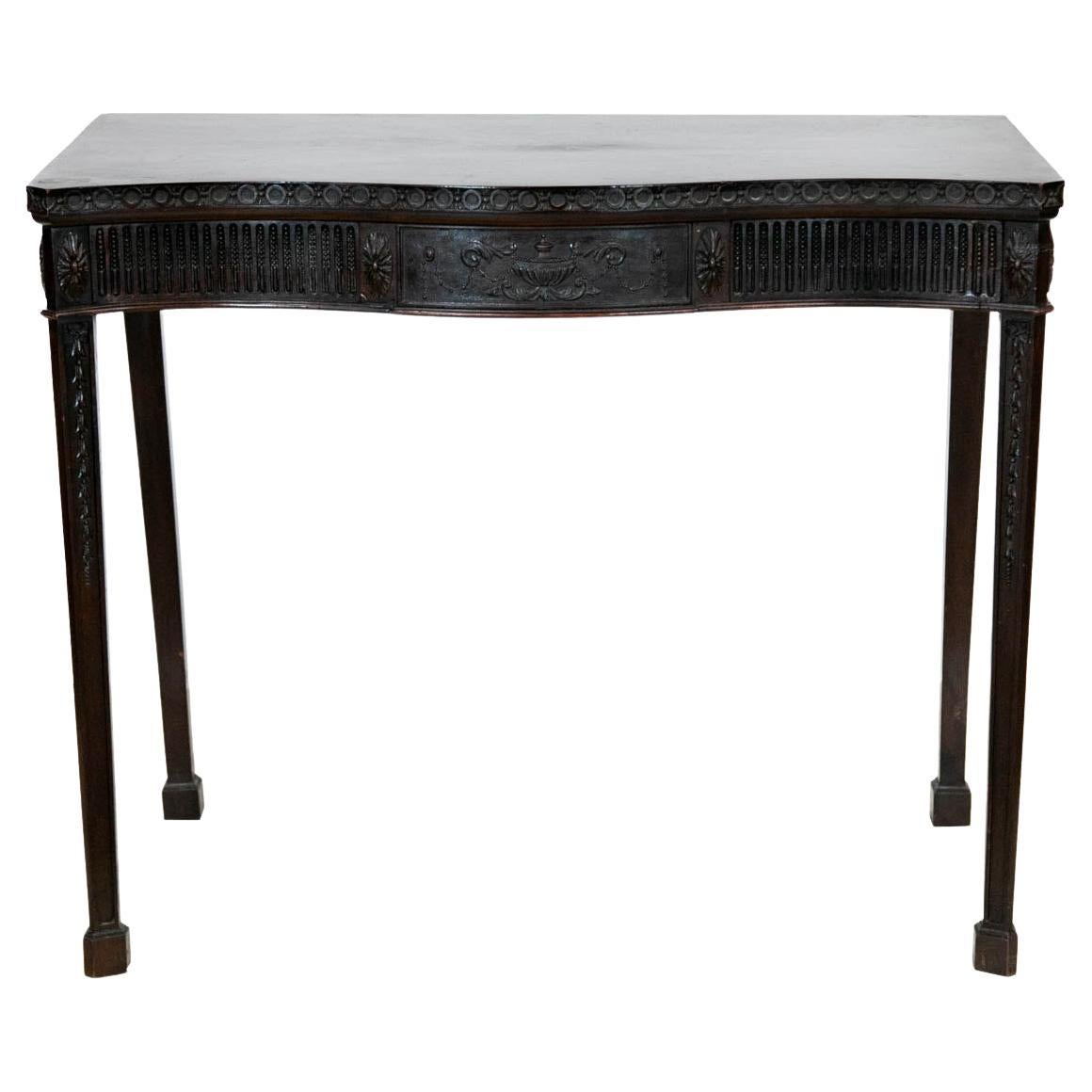 Antique English Console Table Beautifully Presented on Robust Barely ...
