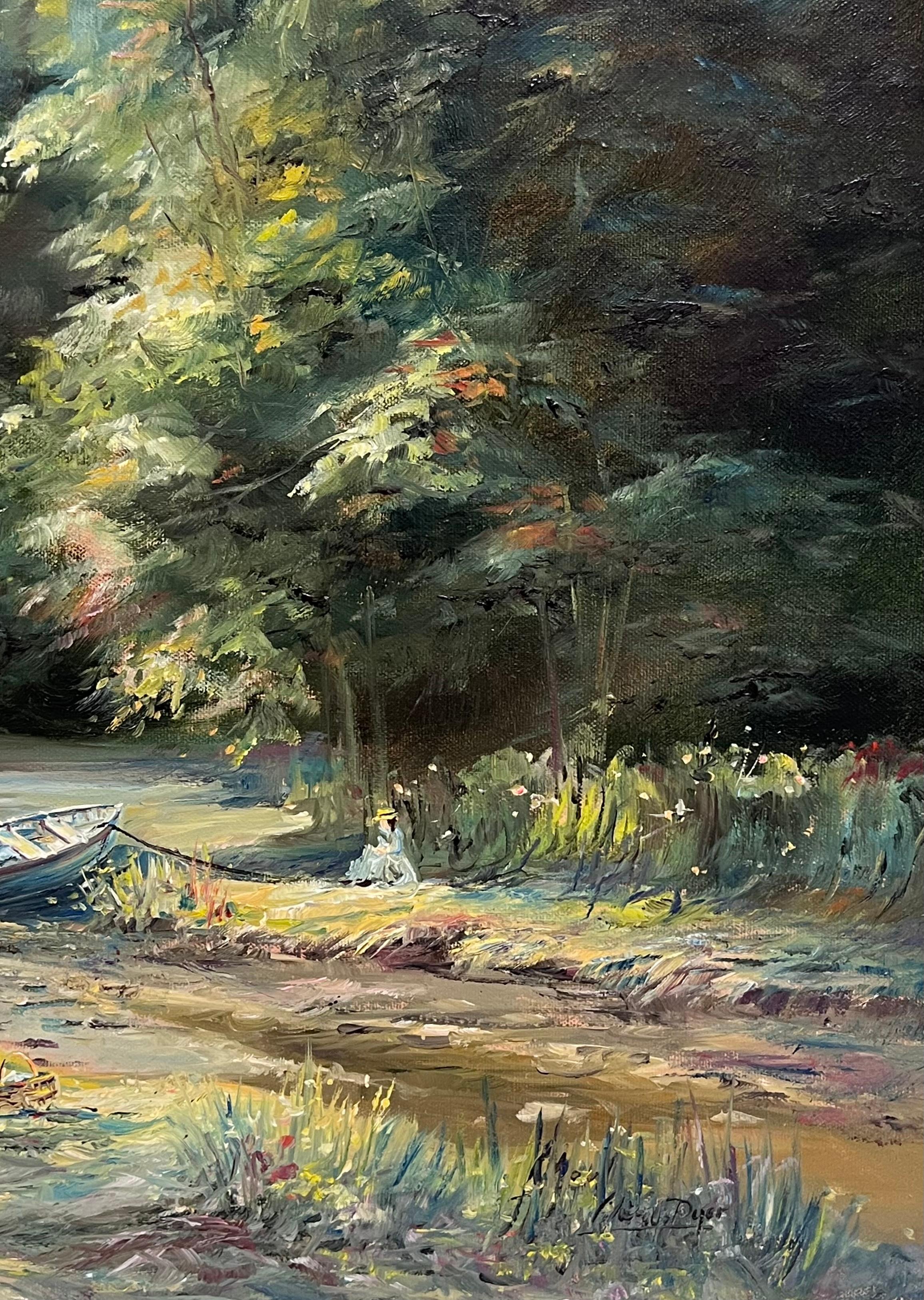 English Impressionist - Large 1970's English Impressionist Signed Oil ...