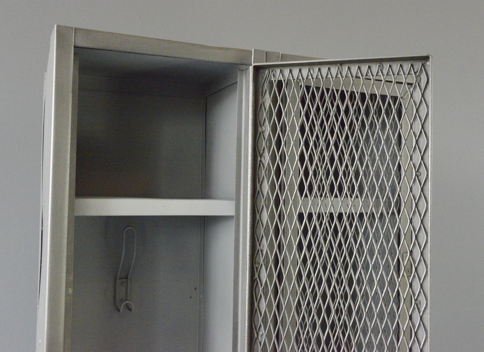 English Industrial Lockers, circa 1940s For Sale at 1stDibs
