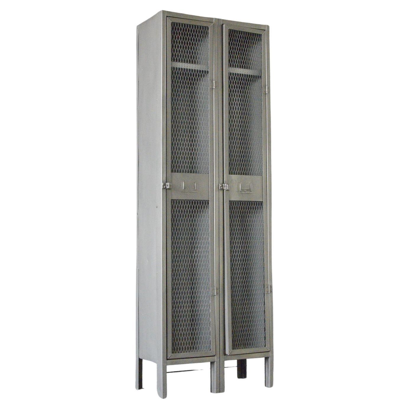 English Industrial Lockers, circa 1940s For Sale at 1stDibs