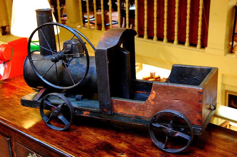 English Iron and Wood Model of a Collier Steam Winch Engine from the ...