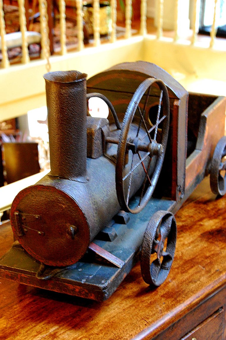 English Iron and Wood Model of a Collier Steam Winch Engine from the ...