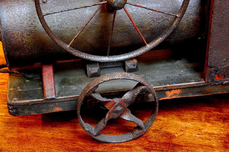 English Iron and Wood Model of a Collier Steam Winch Engine from the ...