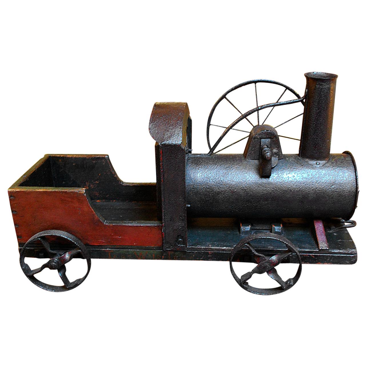 English Iron and Wood Model of a Collier Steam Winch Engine from the ...