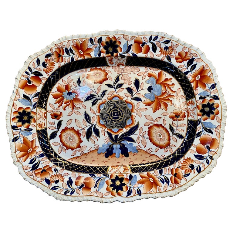English Ironstone Imari Platter For Sale at 1stDibs