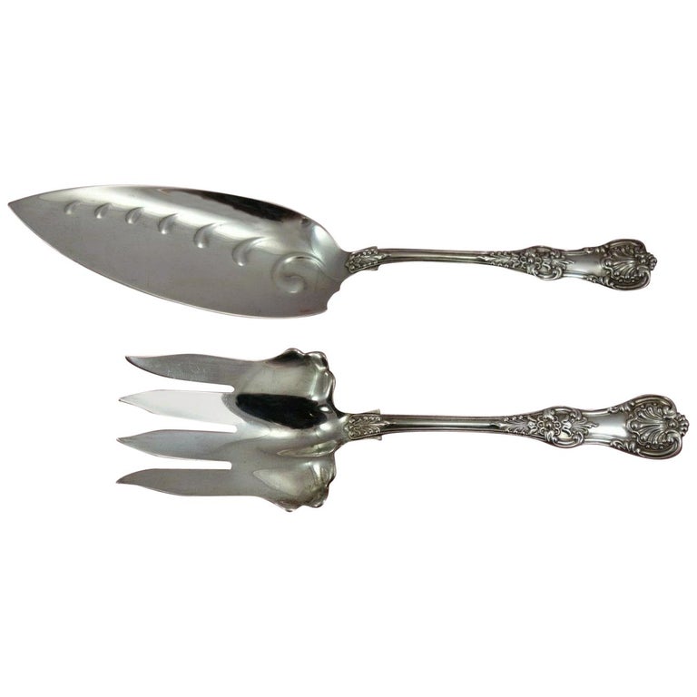 English King by Tiffany and Co. Sterling Silver Fish Serving Set 2 ...