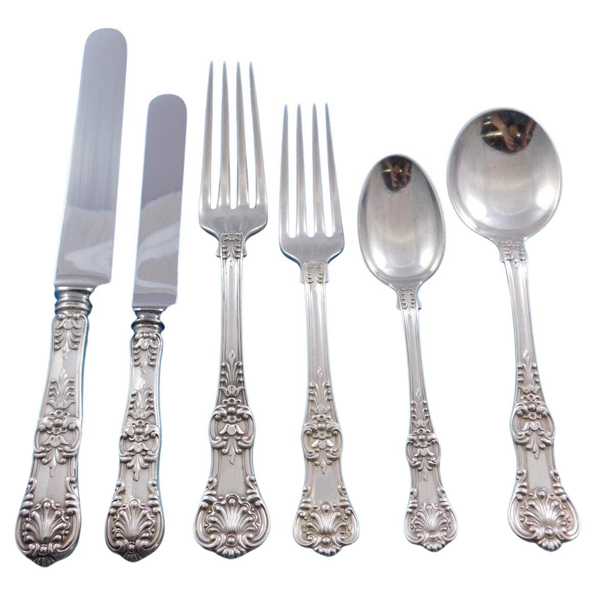 Tiffany English King 246 Piece Sterling Flatware Set For Sale at ...