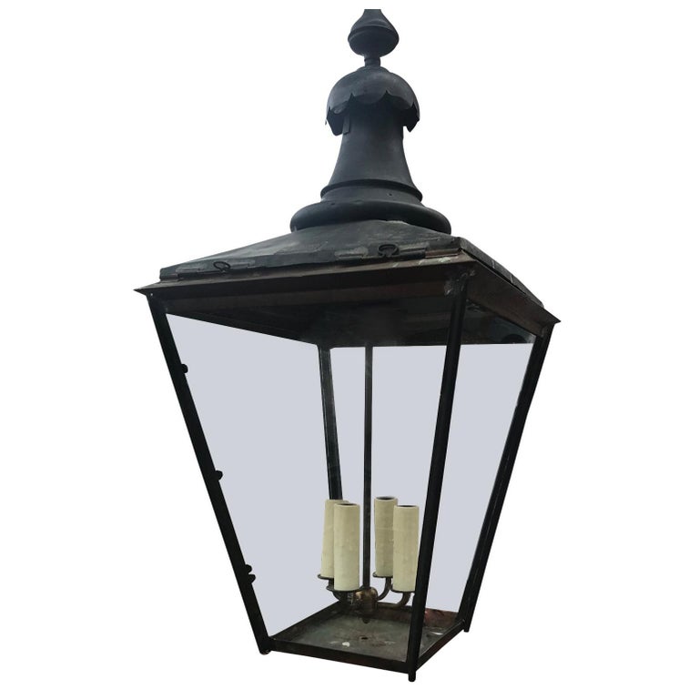 English Large Copper Lantern, Marked W. Parkinson and Company, circa ...