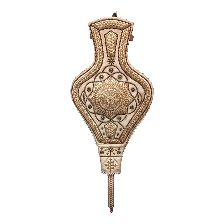 English Large Leather and Brass Bellow, 19th Century For Sale at 1stDibs