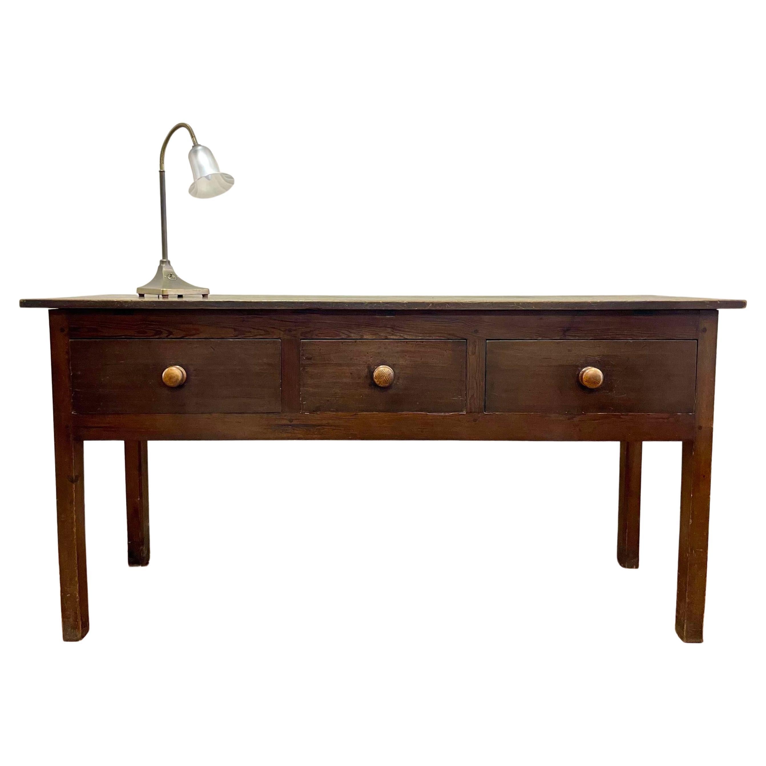 19th Century Polished Country House Console Table / Radiator Cover at ...