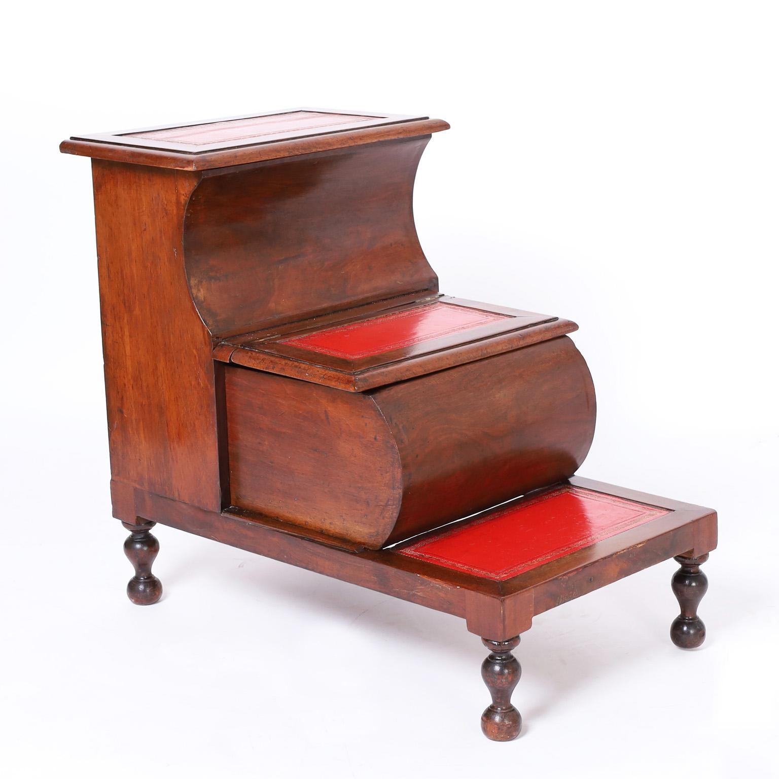English Library Steps For Sale at 1stDibs | antique library steps