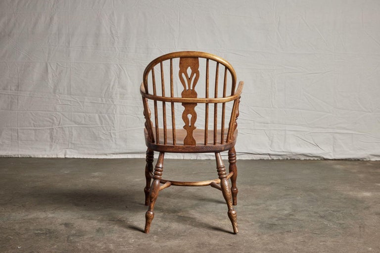 English Low Back Chair For Sale at 1stDibs