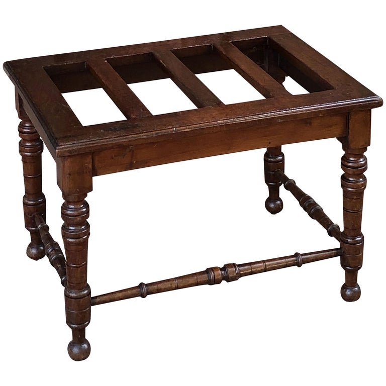 English Luggage Rack of Mahogany at 1stDibs