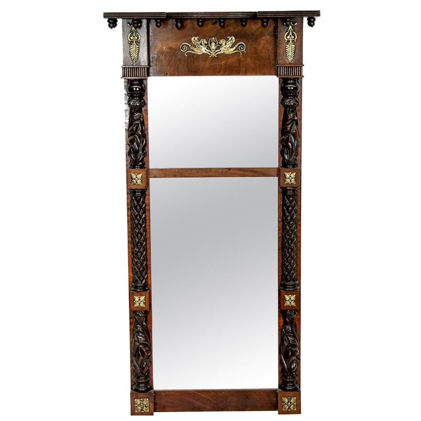 Regency Three Panel Mirror at 1stDibs | overmantle mirrors, antique ...