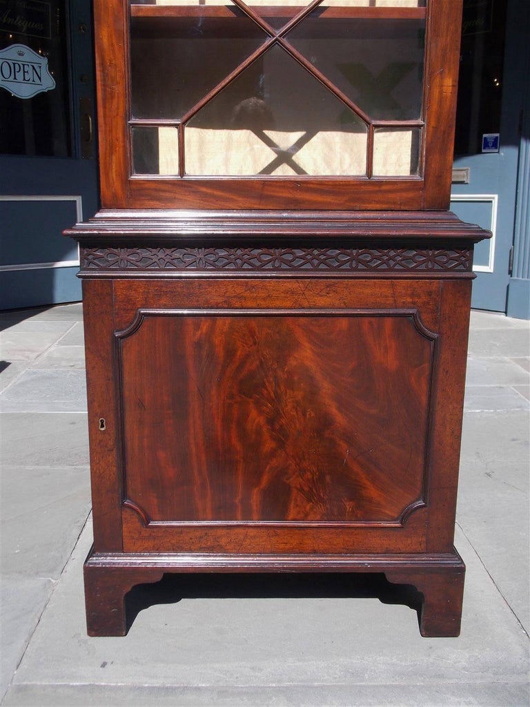 English Mahogany Chippendale Style Diminutive Glass Bookcase, Circa ...