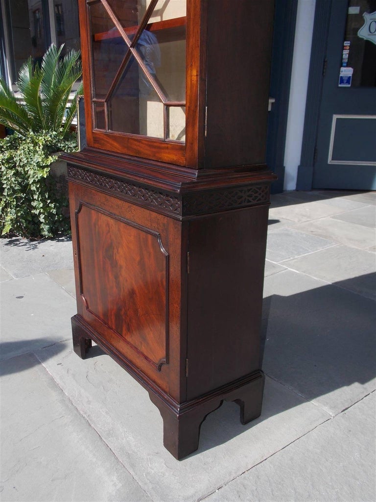 English Mahogany Chippendale Style Diminutive Glass Bookcase, Circa ...