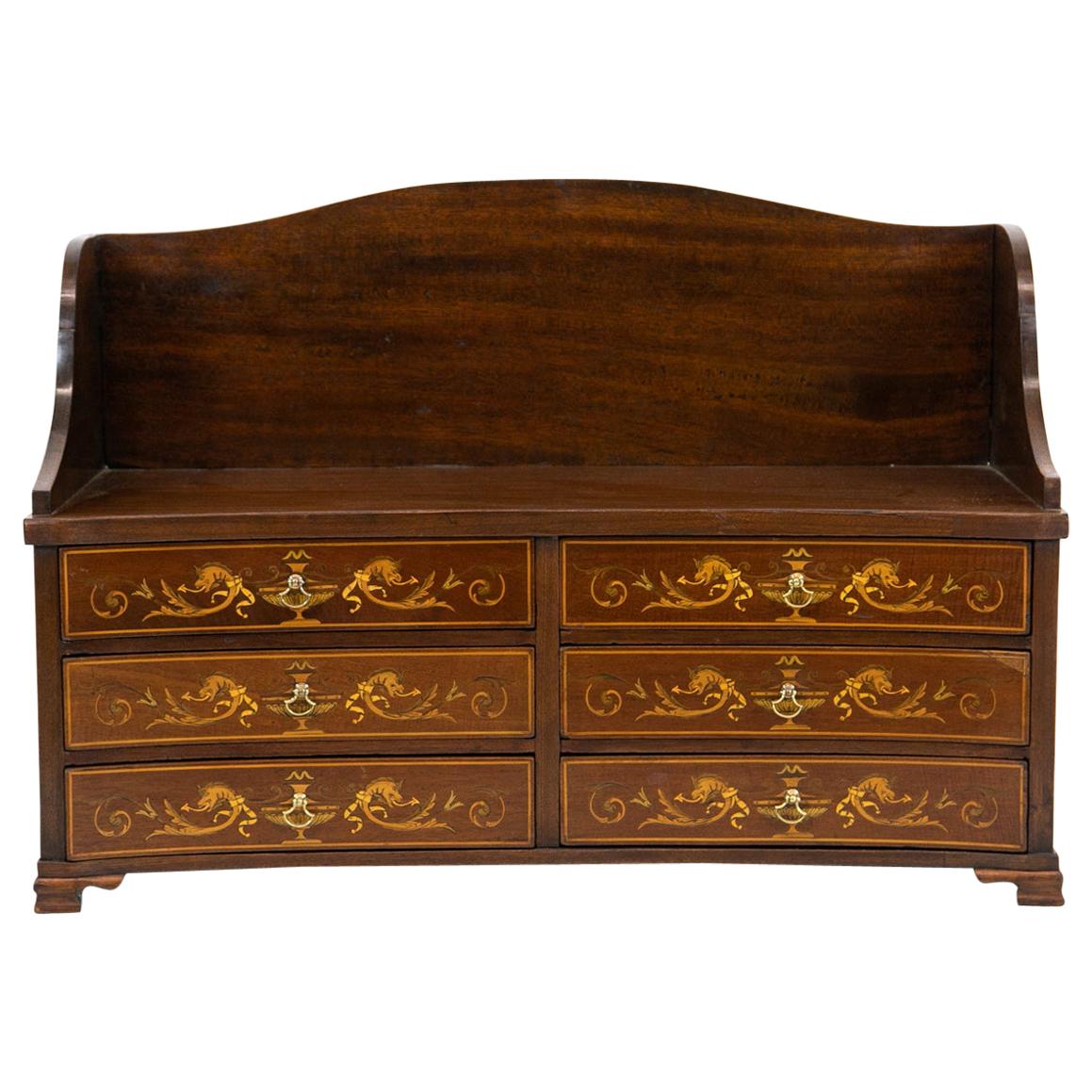 English Inlaid Chest For Sale at 1stDibs