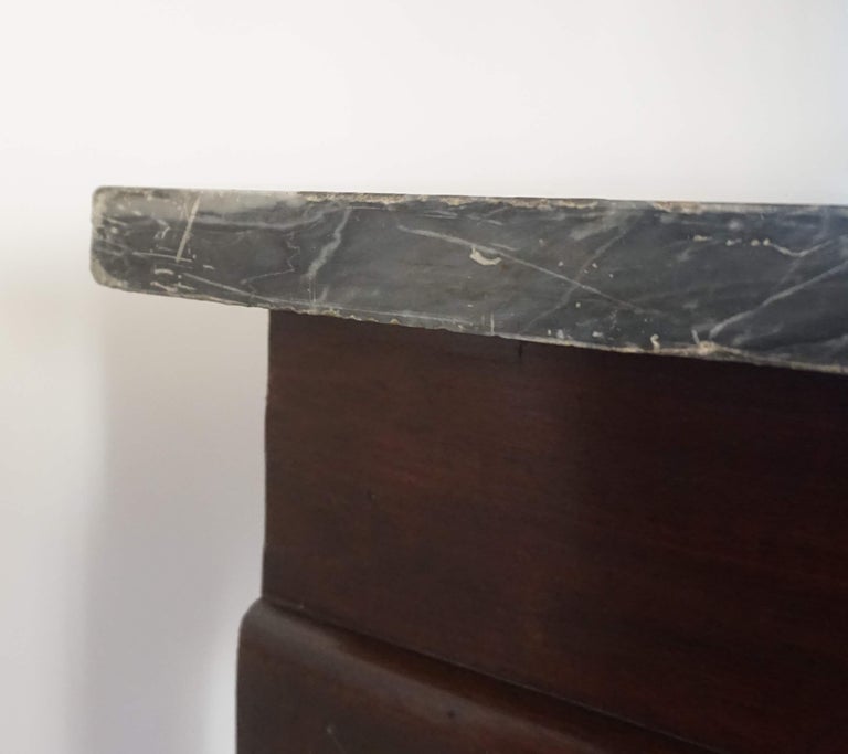 English Georgian Marble Top Mahogany Slab or Side Table, circa 1760 For ...