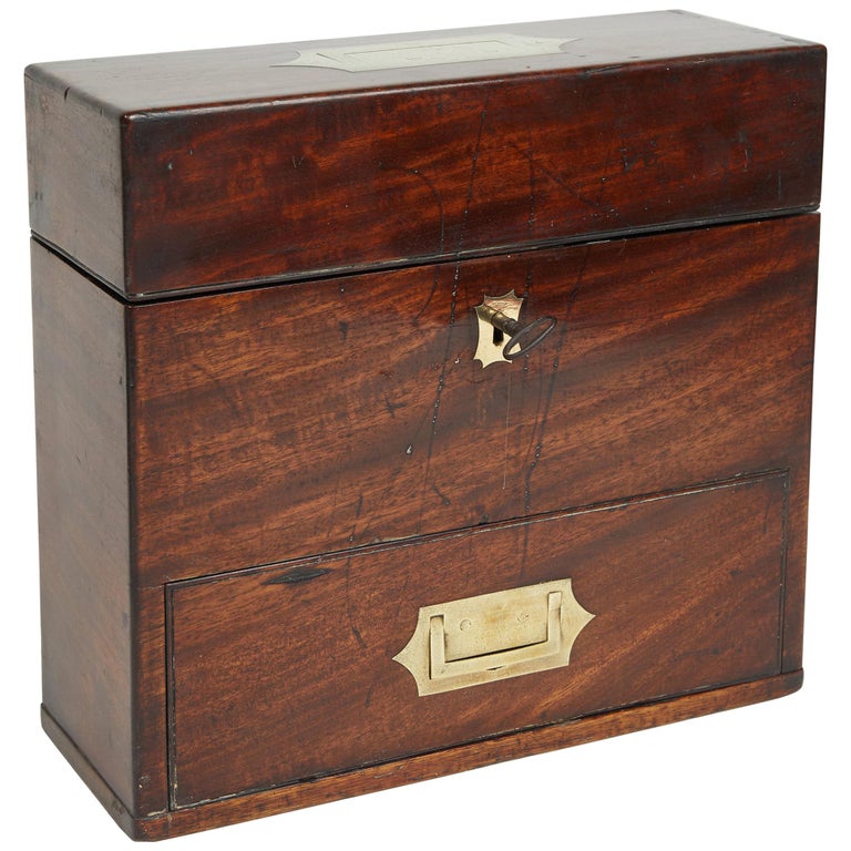 English Mahogany Military Campaign Medical Box at 1stDibs