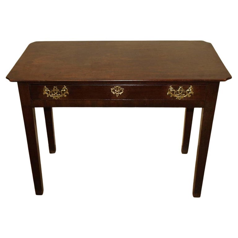 English Mahogany One Drawer Table For Sale at 1stDibs