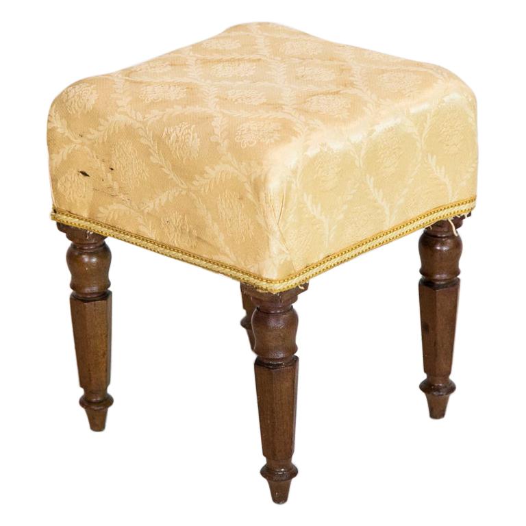 English Mahogany Stool For Sale at 1stDibs