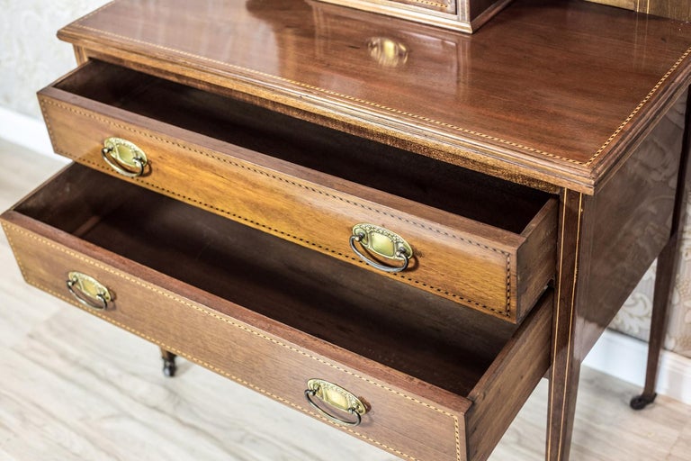 English Mahogany Vanity in the Neoclassical Style at 1stDibs