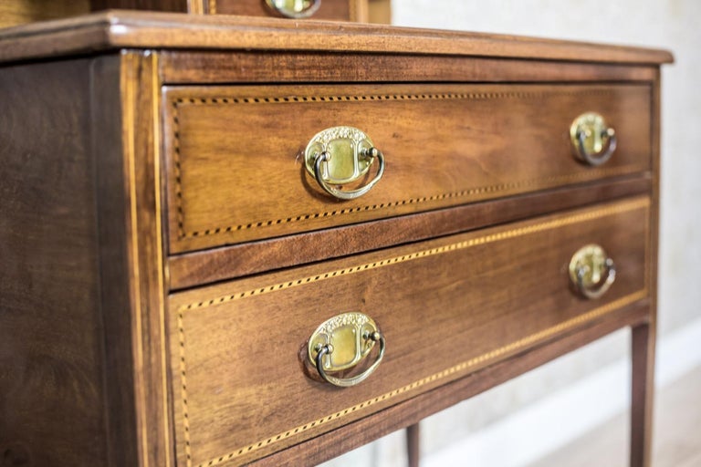English Mahogany Vanity in the Neoclassical Style at 1stDibs