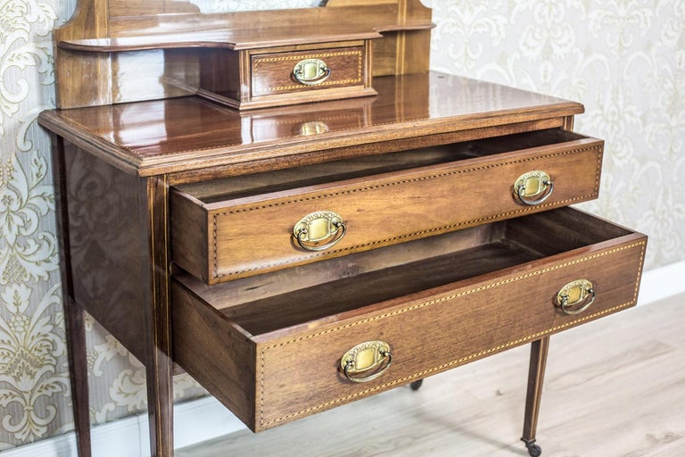 English Mahogany Vanity in the Neoclassical Style at 1stDibs