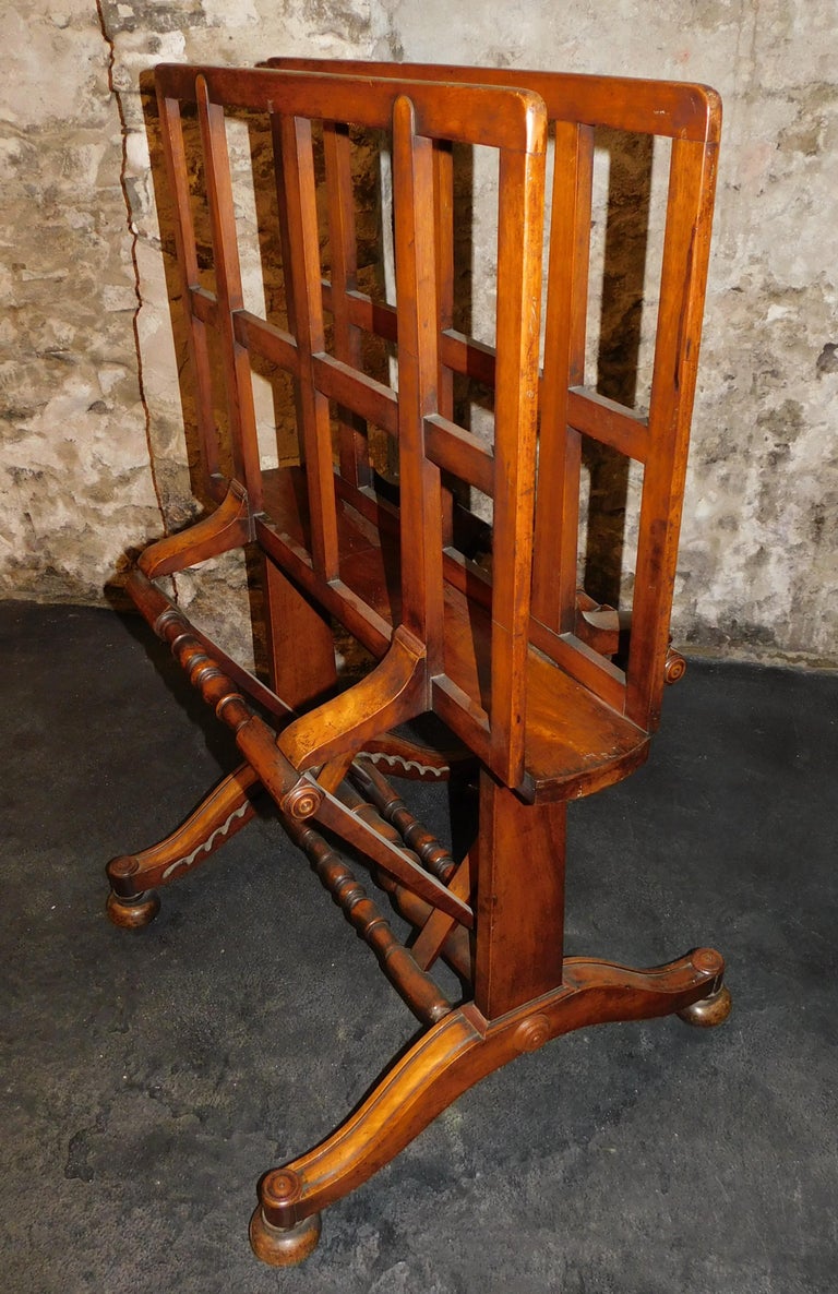 English Mahogany Wooden Folio Stand, Map and Document Holder, circa ...