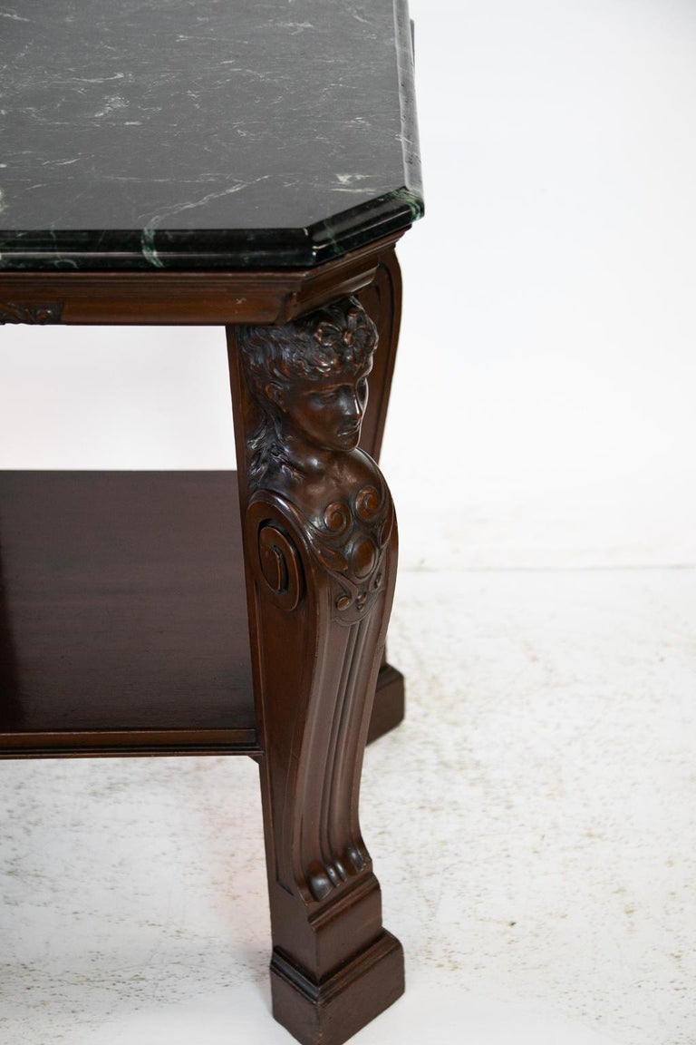 English Marble-Top Center Table For Sale at 1stDibs