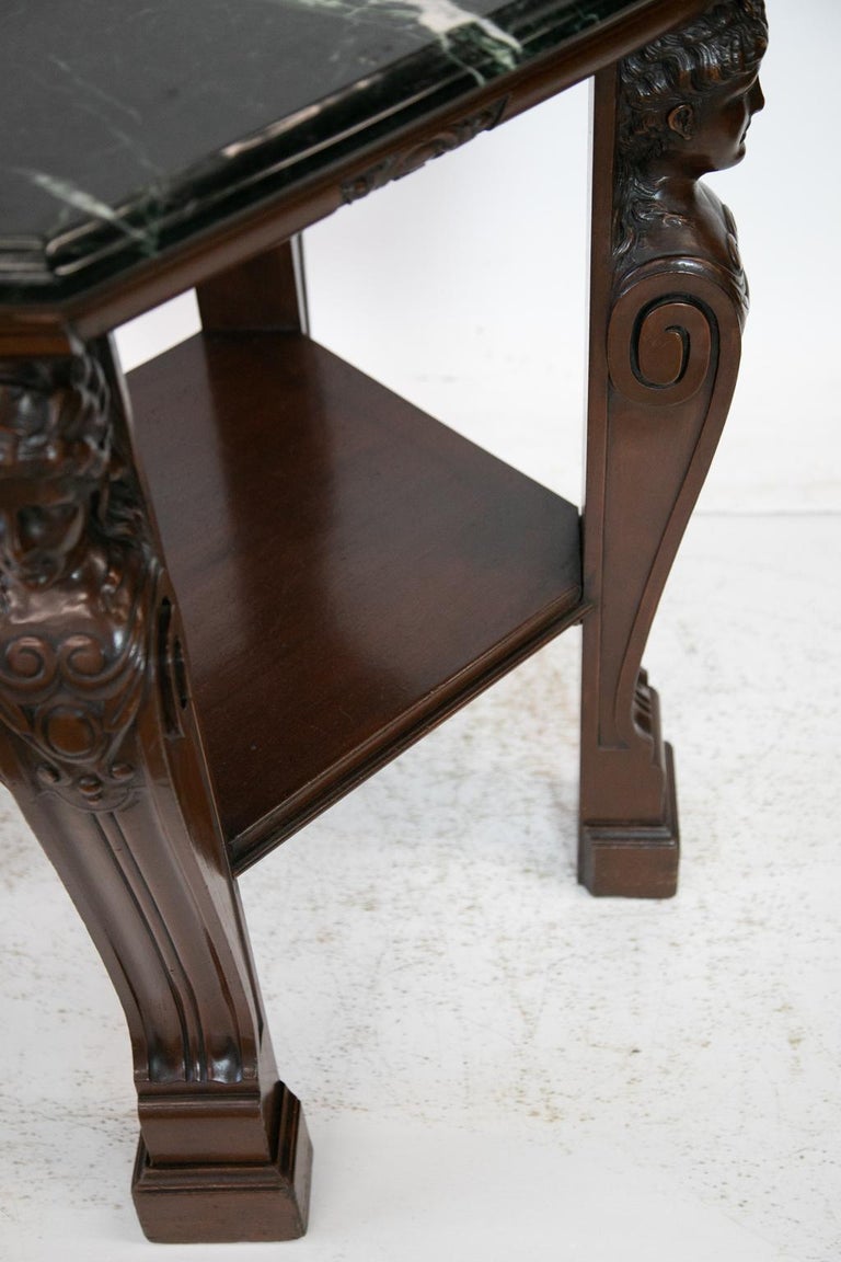 English Marble-Top Center Table For Sale at 1stDibs
