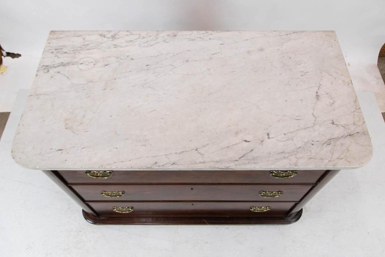 English Marble Top Chest For Sale at 1stDibs