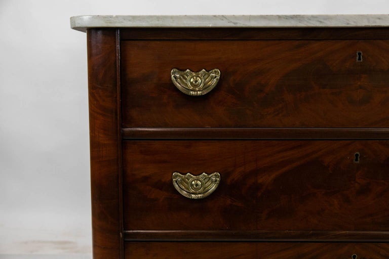 English Marble Top Chest For Sale at 1stDibs