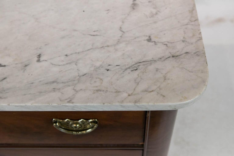 English Marble Top Chest For Sale at 1stDibs