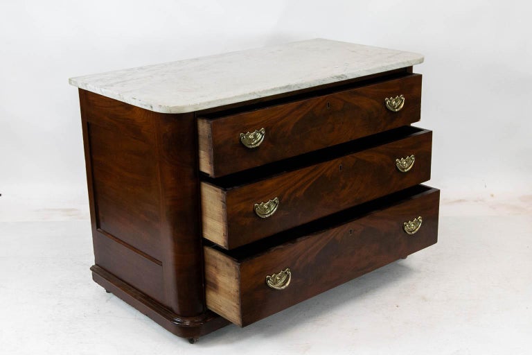 English Marble Top Chest For Sale at 1stDibs