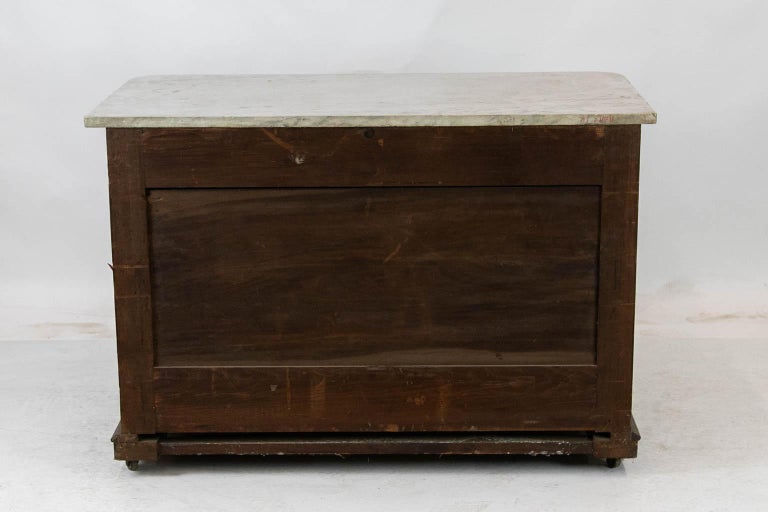 English Marble Top Chest For Sale at 1stDibs