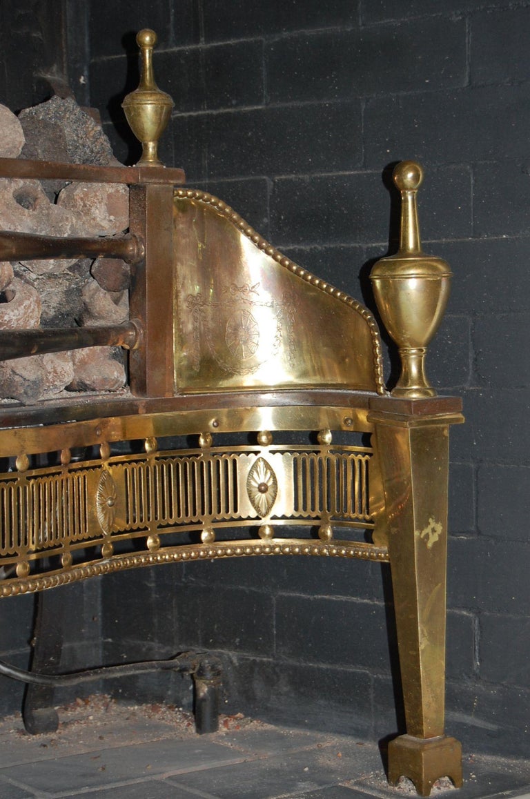 English Mid-19th Century Cast Iron and Brass Fireplace Insert For Sale ...
