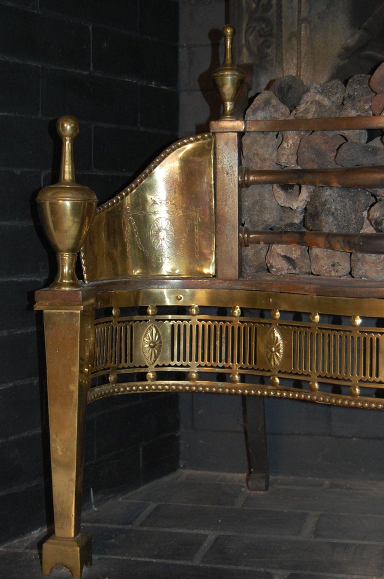 English Mid-19th Century Cast Iron and Brass Fireplace Insert For Sale ...