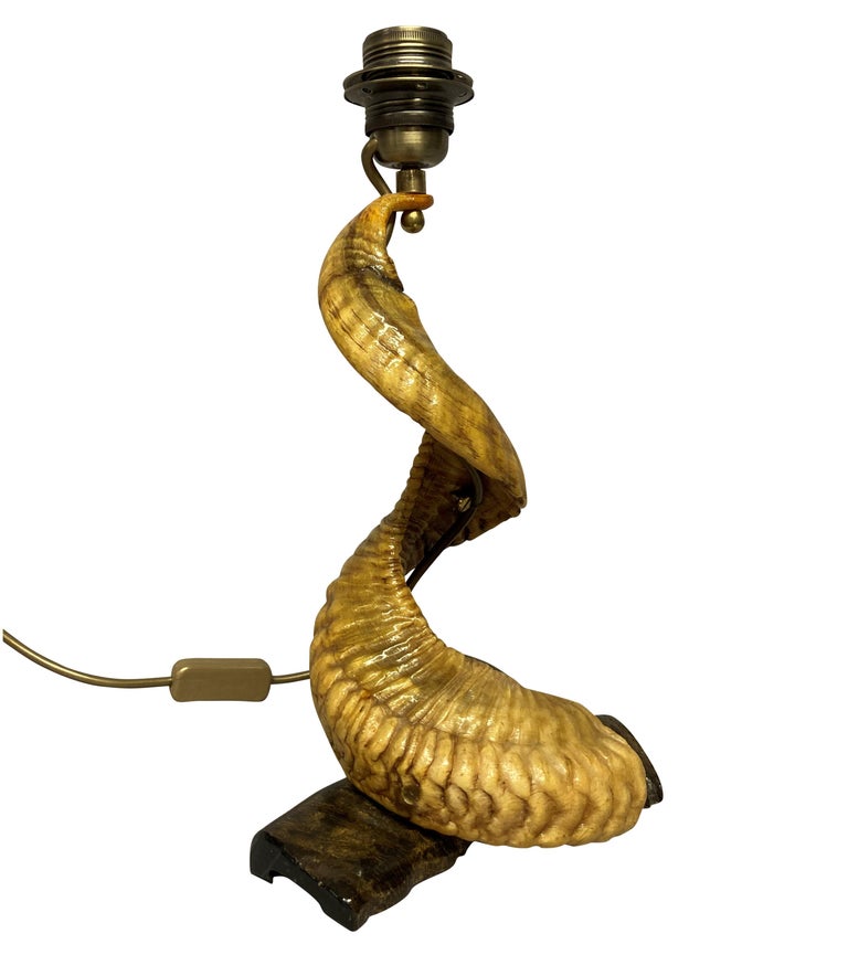 English Midcentury Horn Lamp For Sale at 1stDibs