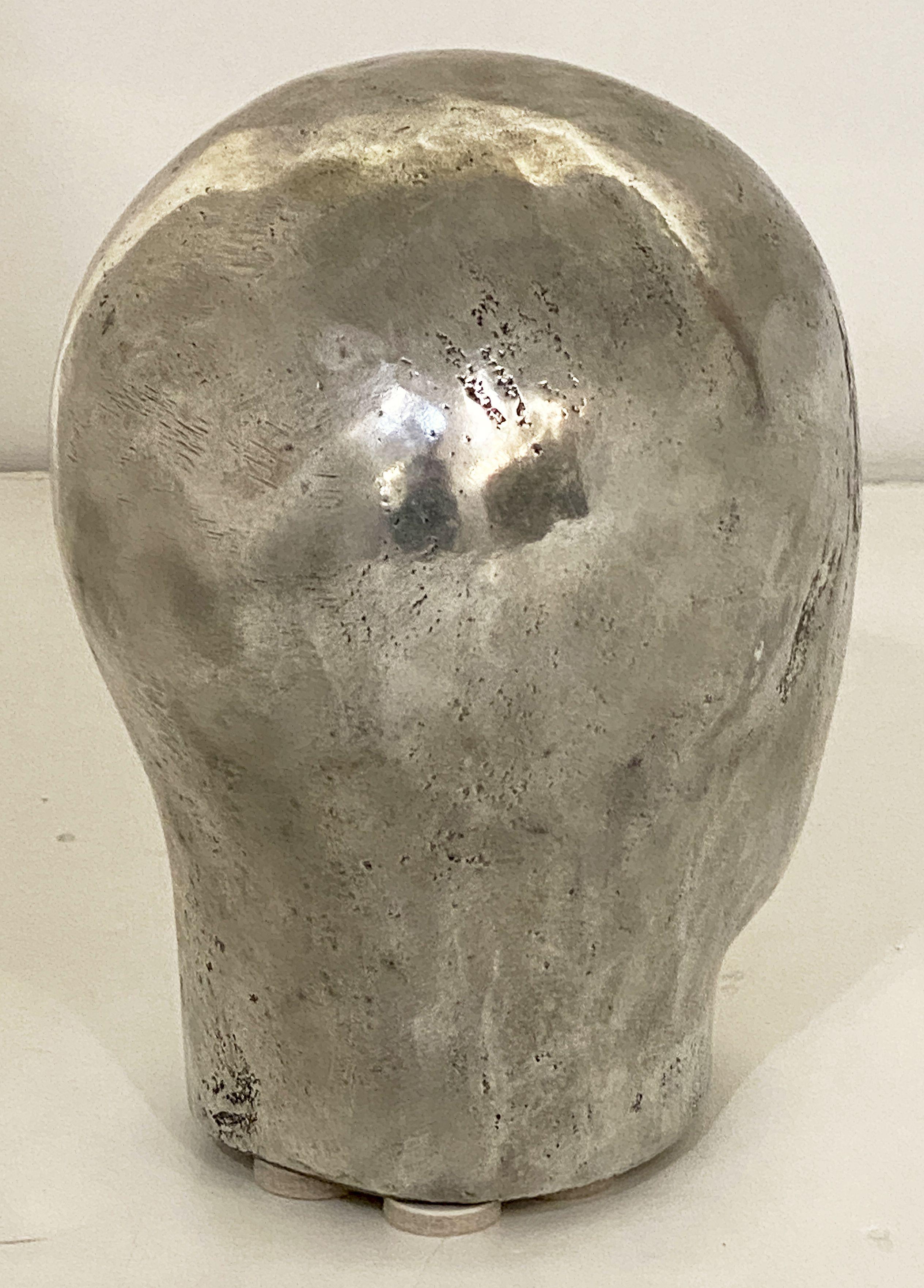 English Milliner's Head or Hat-Maker's Sculptural Bust of Cast Iron For ...