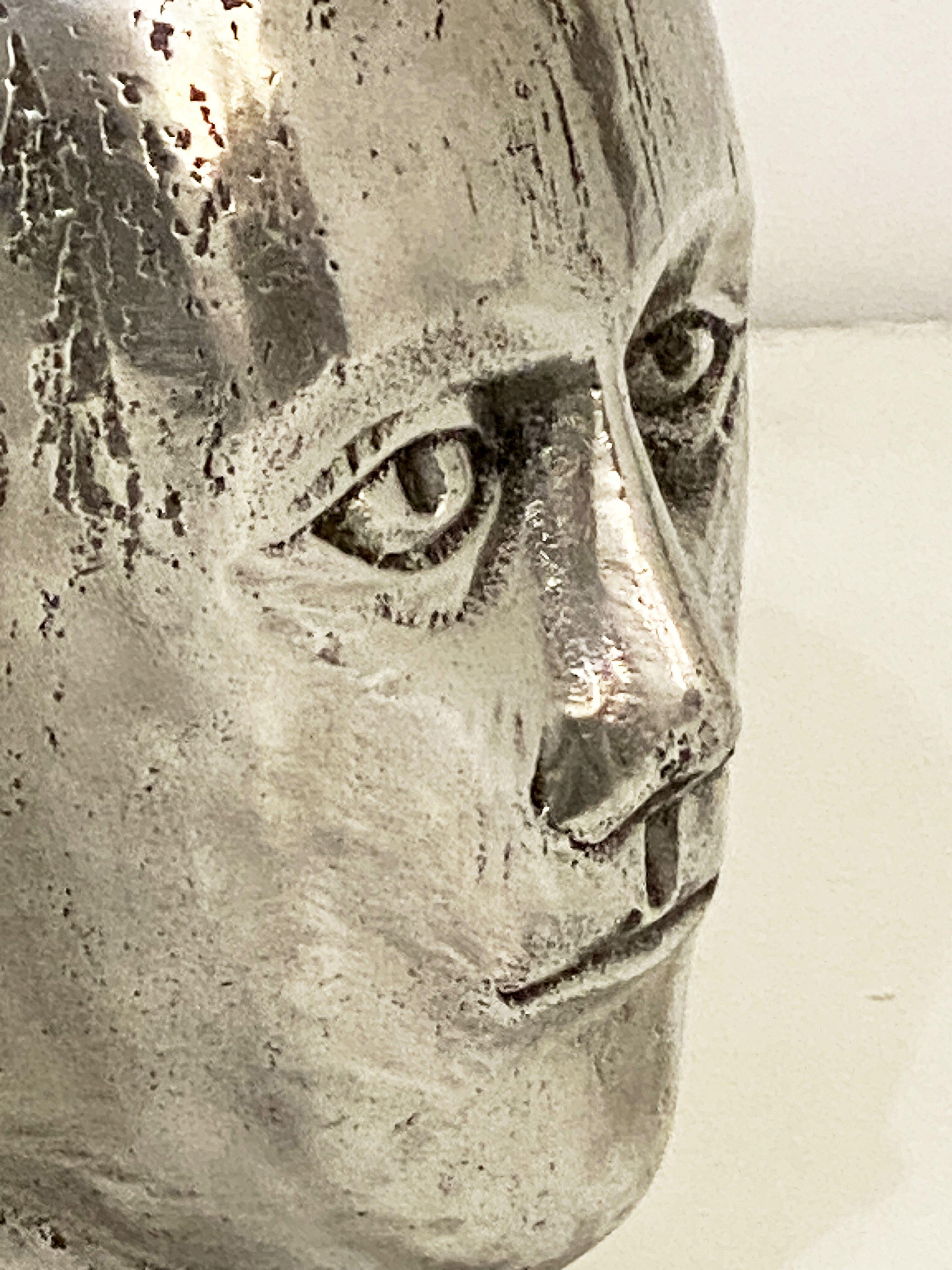 English Milliner's Head or Hat-maker's Sculptural Bust of Cast Iron For ...