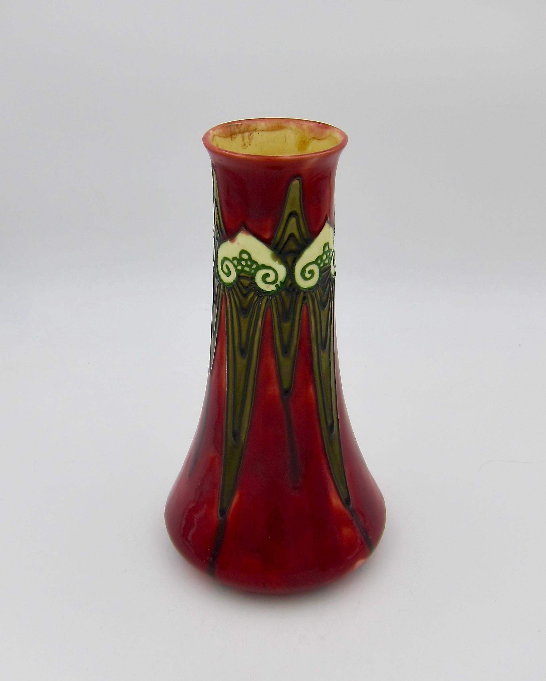 English Minton Secessionist Ware Art Nouveau Vase No. 1, circa 1910 For ...