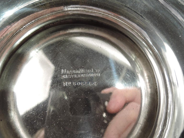 English Modern Georgian Monteith-Style Sterling Silver Bowl For Sale at ...