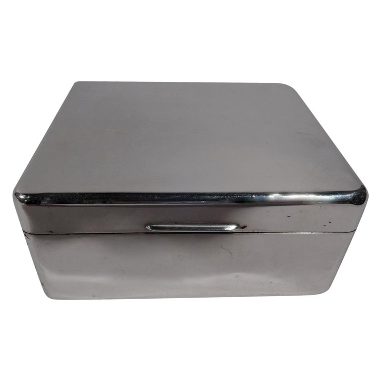 English Modern Smart and Small Sterling Silver Box For Sale at 1stDibs ...