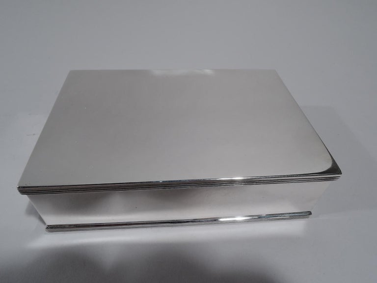 English Modern Sterling Silver Box For Sale at 1stDibs